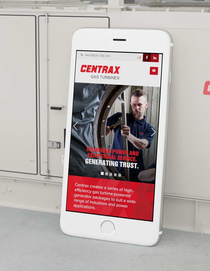 Centrax Gas Turbines | Website Design by Matrix